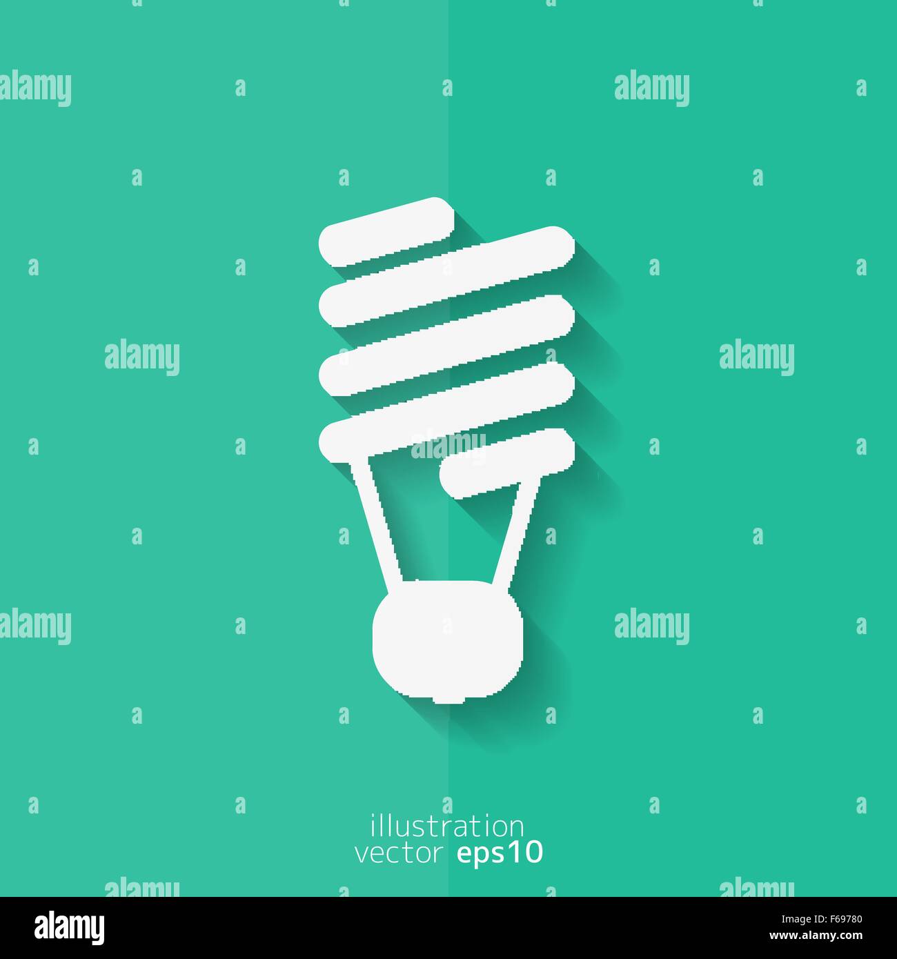 Energy saving light bulb. Flat design Stock Vector Image & Art - Alamy