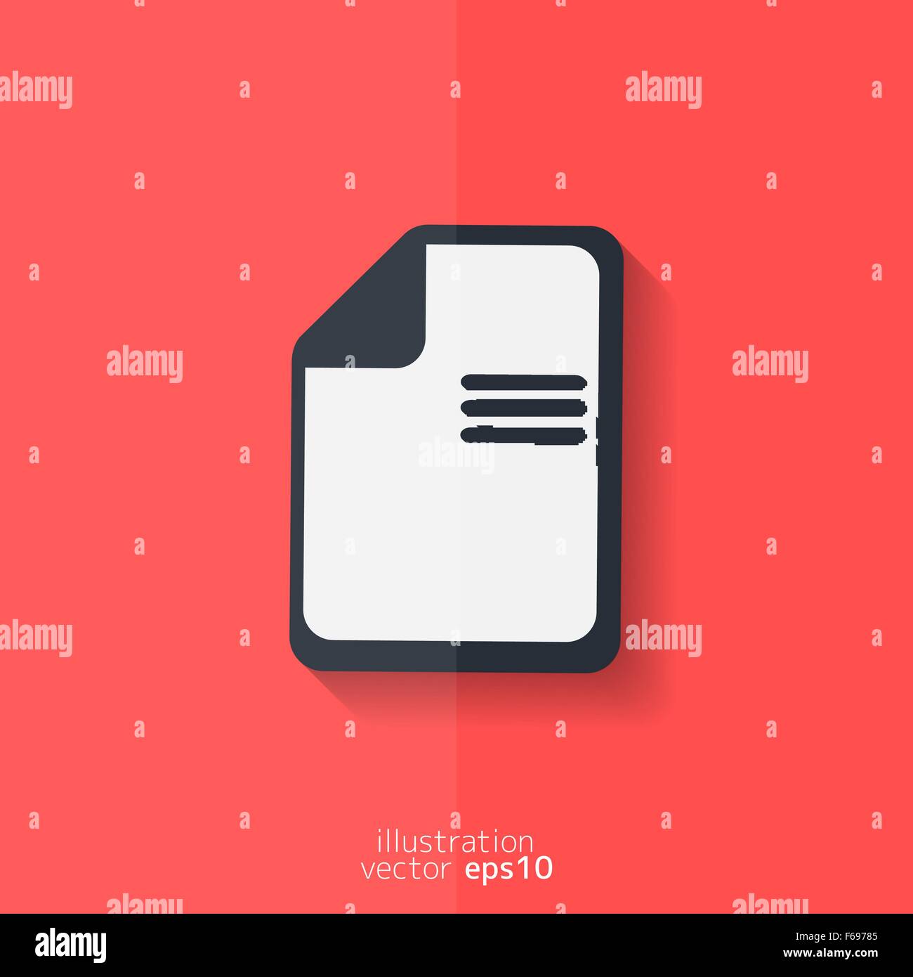 File icon. Data symbol. Document format. Flat design Stock Vector Image ...