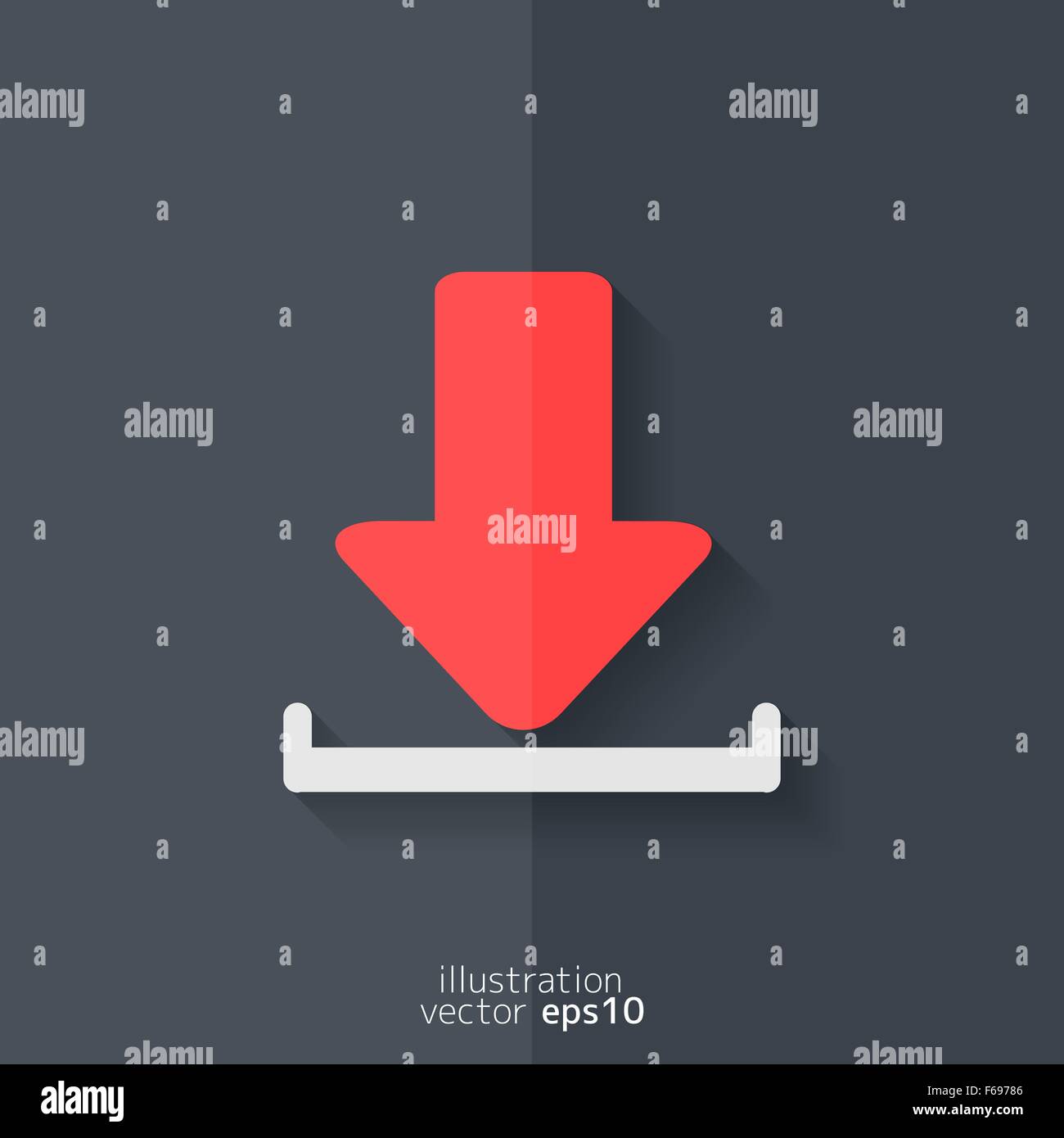 Arrow down symbol keyboard Stock Vector Images - Alamy