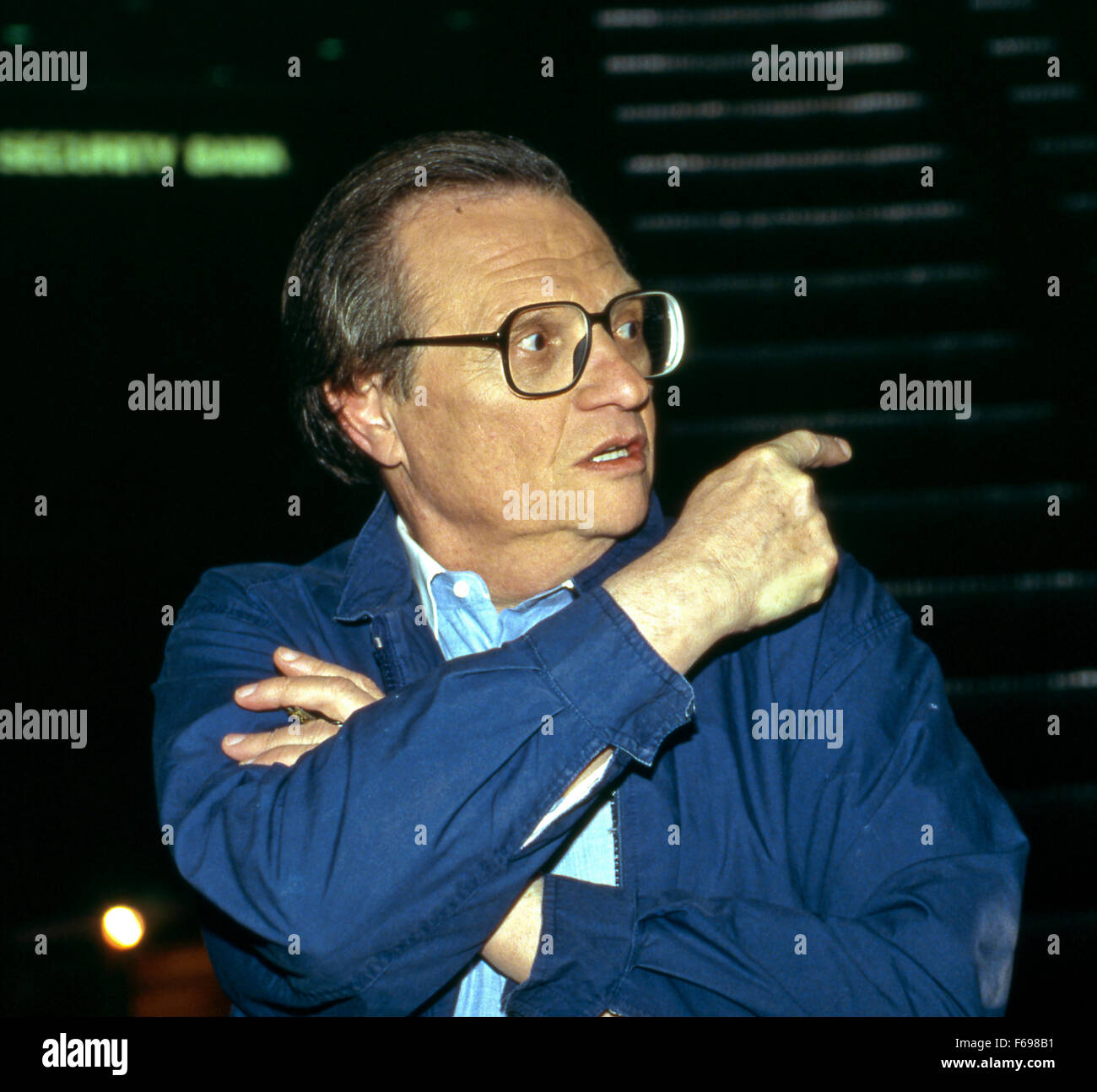 Washington, DC. 1993 Larry King portrait. American television and radio ...