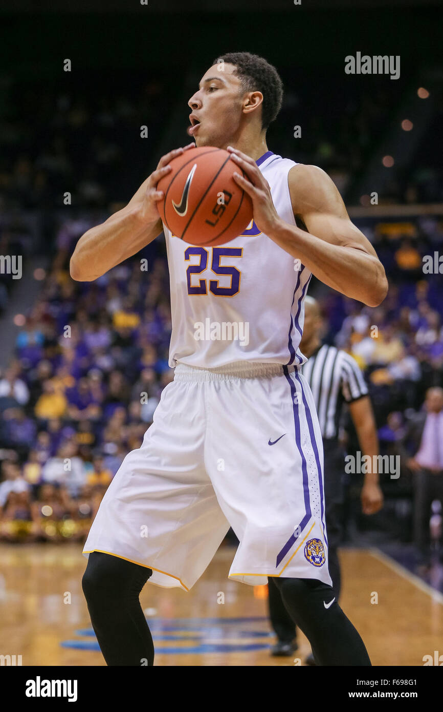 Baton Rouge, LA, USA. 13th Nov, 2015. LSU Tigers forward Ben Simmons ...