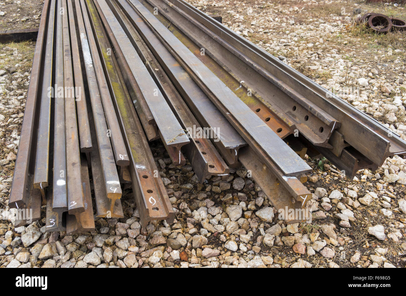 Steel rail hi-res stock photography and images - Alamy