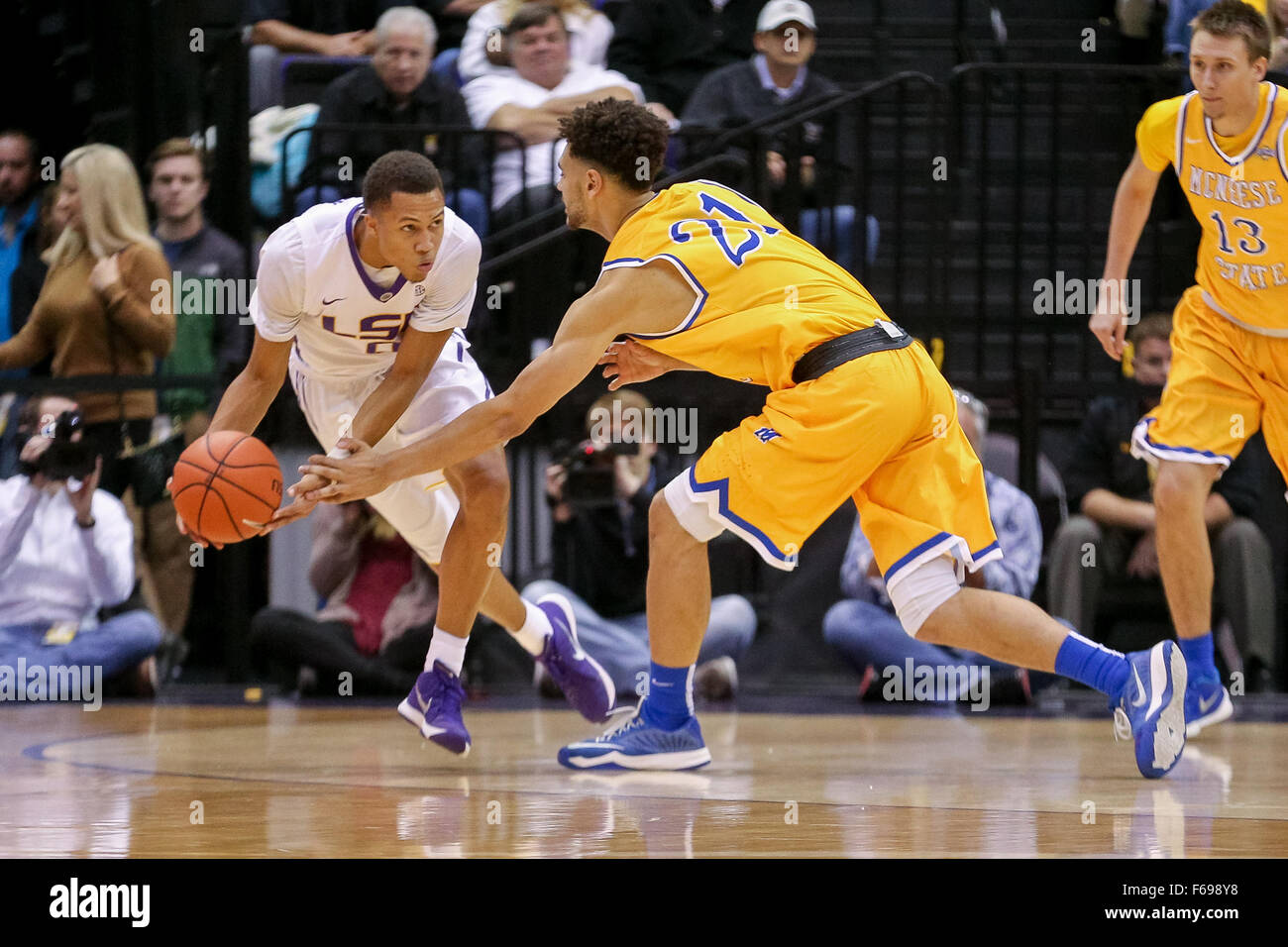 Baton Rouge, LA, USA. 13th Nov, 2015. LSU Tigers guard Brandon Sampson ...