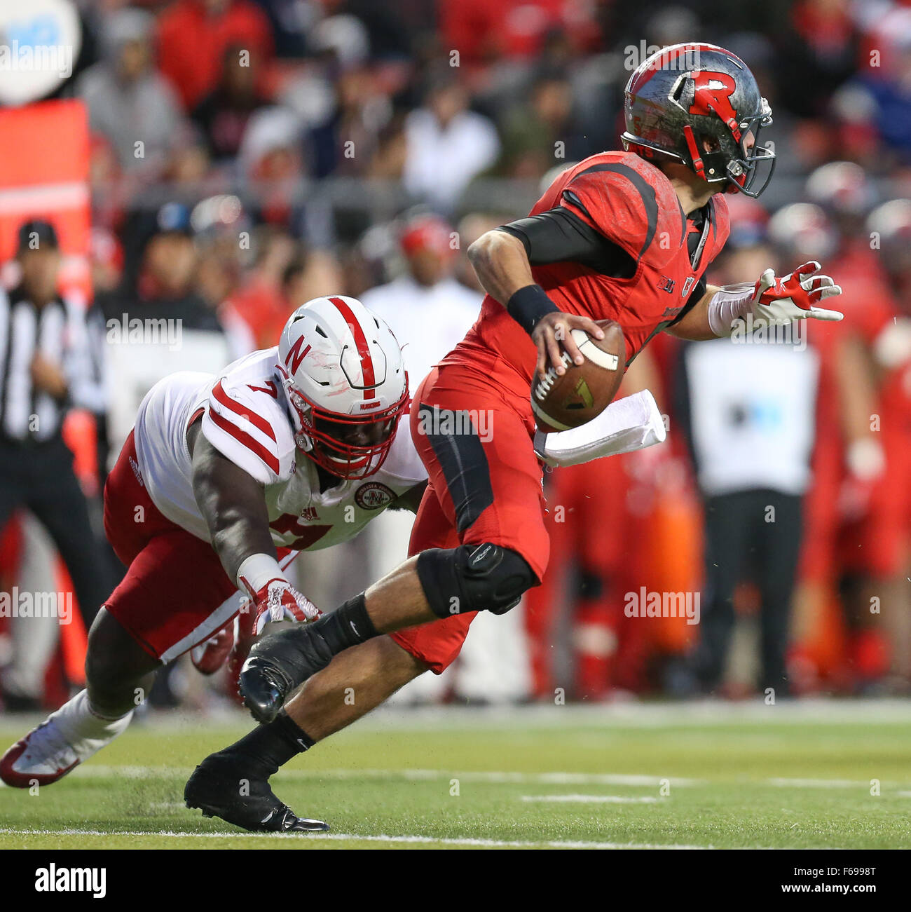 Rutgers scarlet knights quarterback chris laviano 5 hi-res stock ...