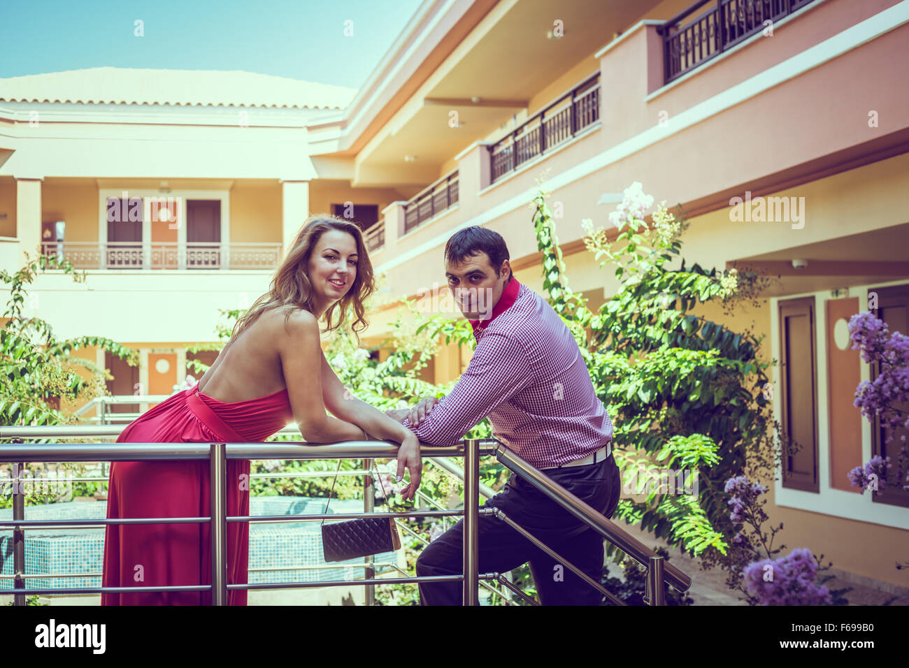 posing enamored couple Stock Photo - Alamy