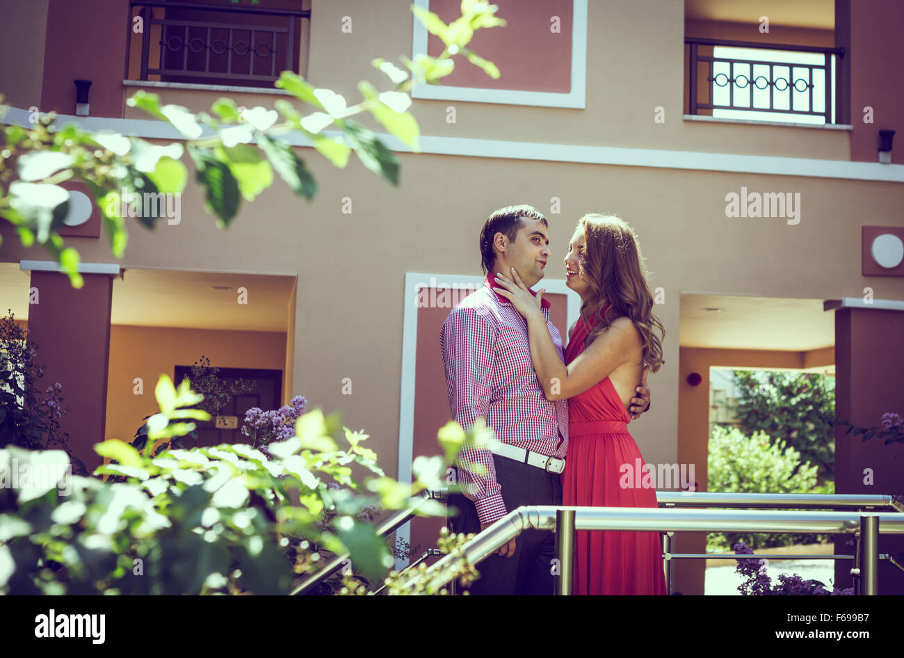 posing enamored couple Stock Photo - Alamy