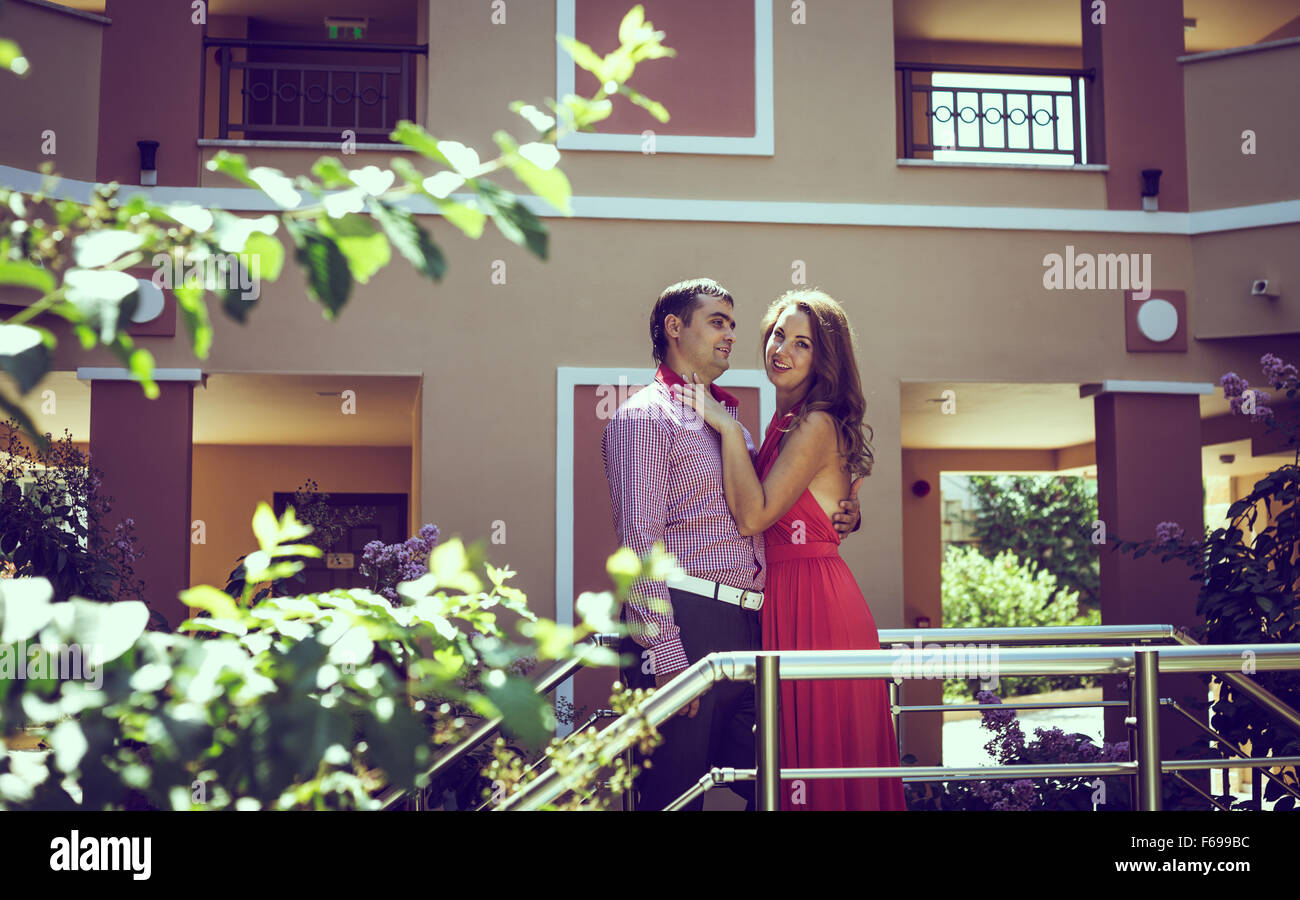 posing enamored couple Stock Photo - Alamy