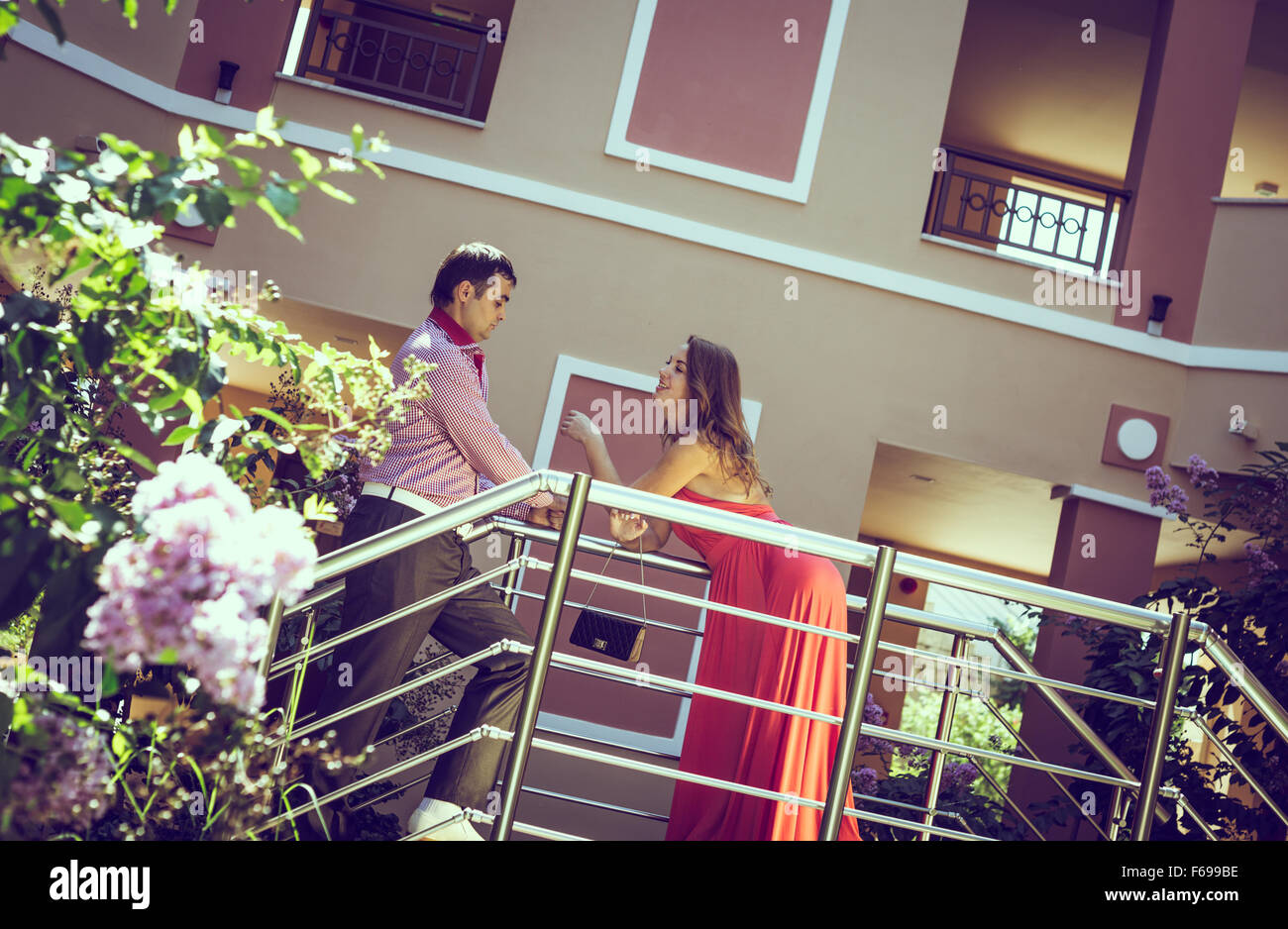 posing enamored couple Stock Photo - Alamy