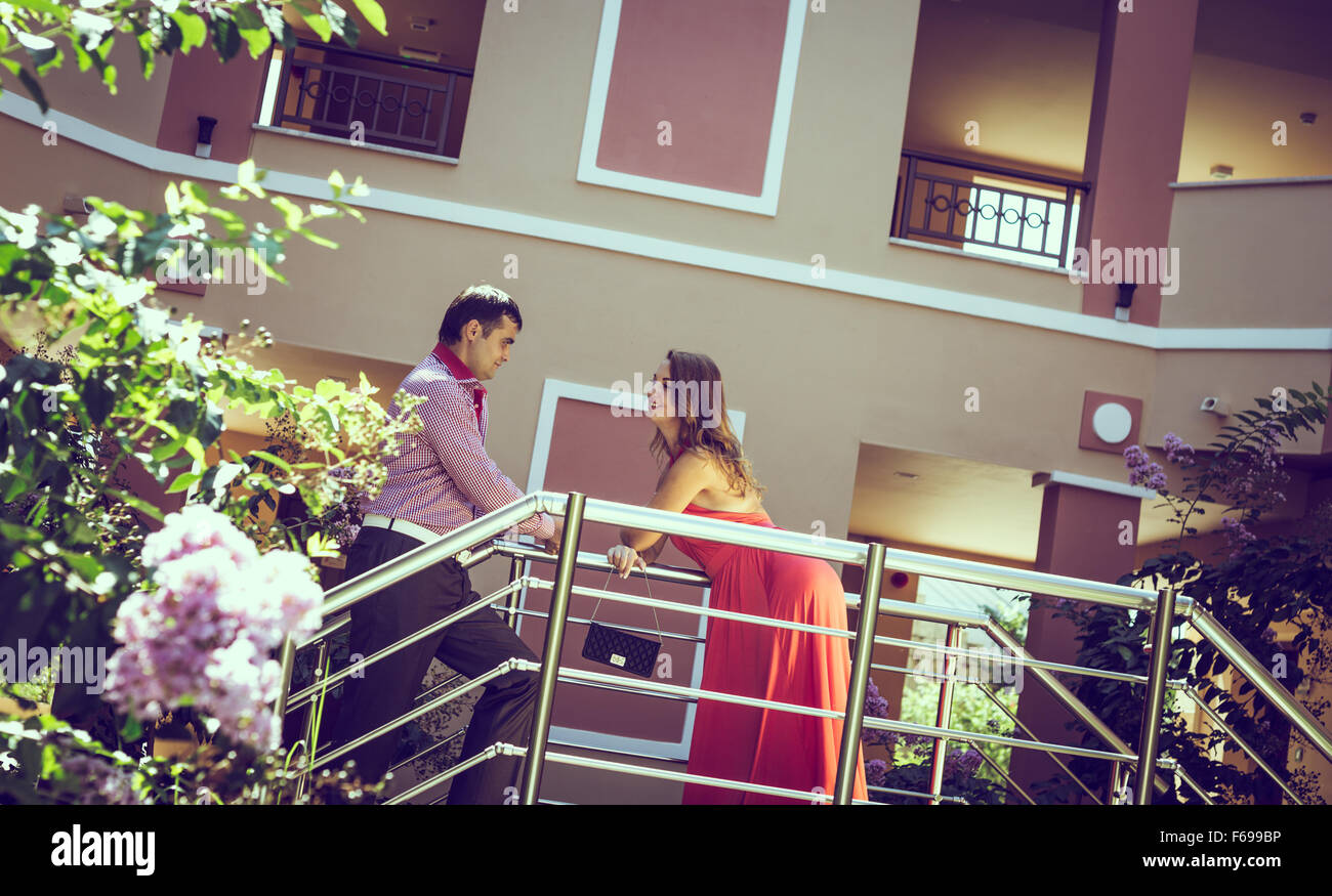 posing enamored couple Stock Photo - Alamy