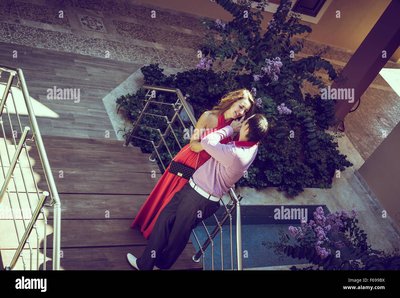 posing enamored couple Stock Photo - Alamy