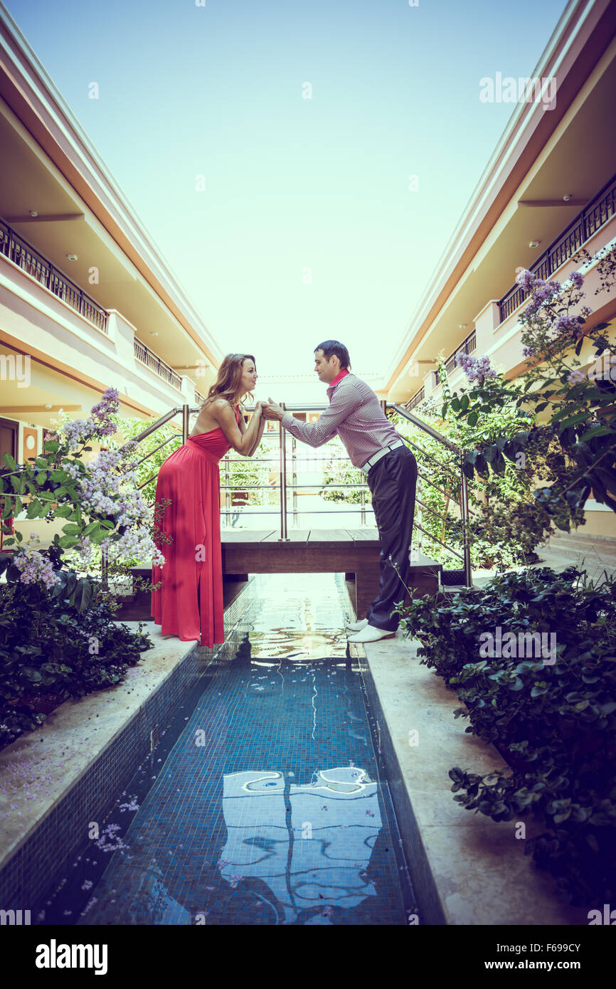 posing enamored couple Stock Photo - Alamy