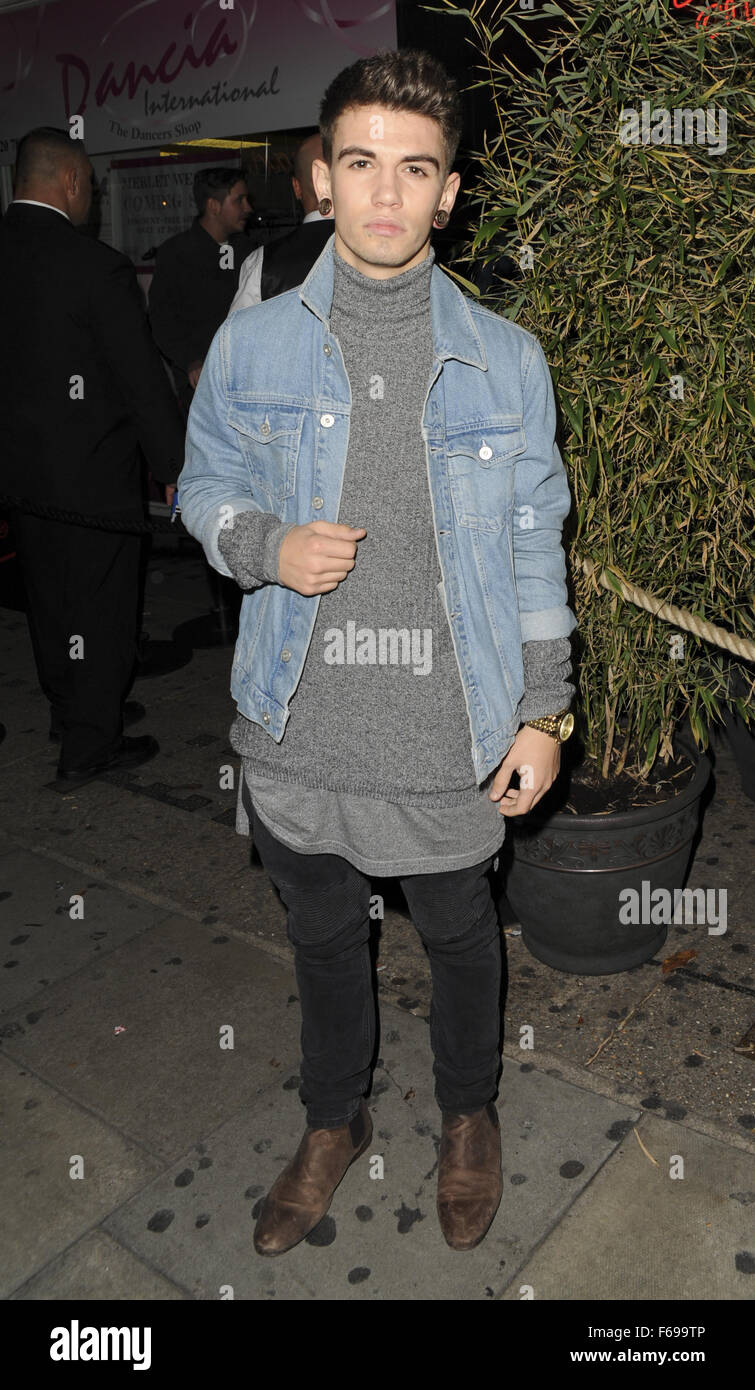 Jake Sims seen arriving at The Drury Club for Fusion Festival Wrap ...