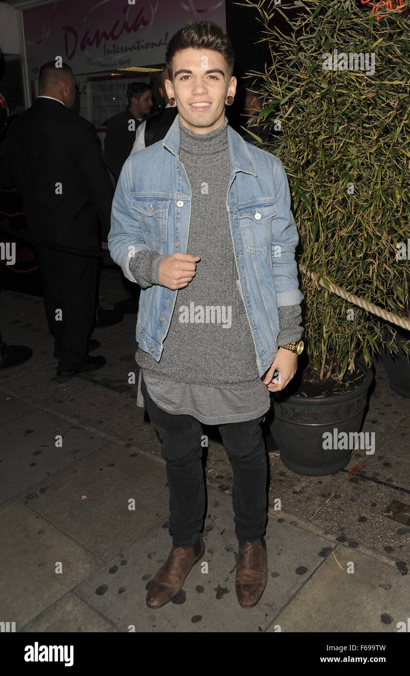 Jake Sims seen arriving at The Drury Club for Fusion Festival Wrap ...