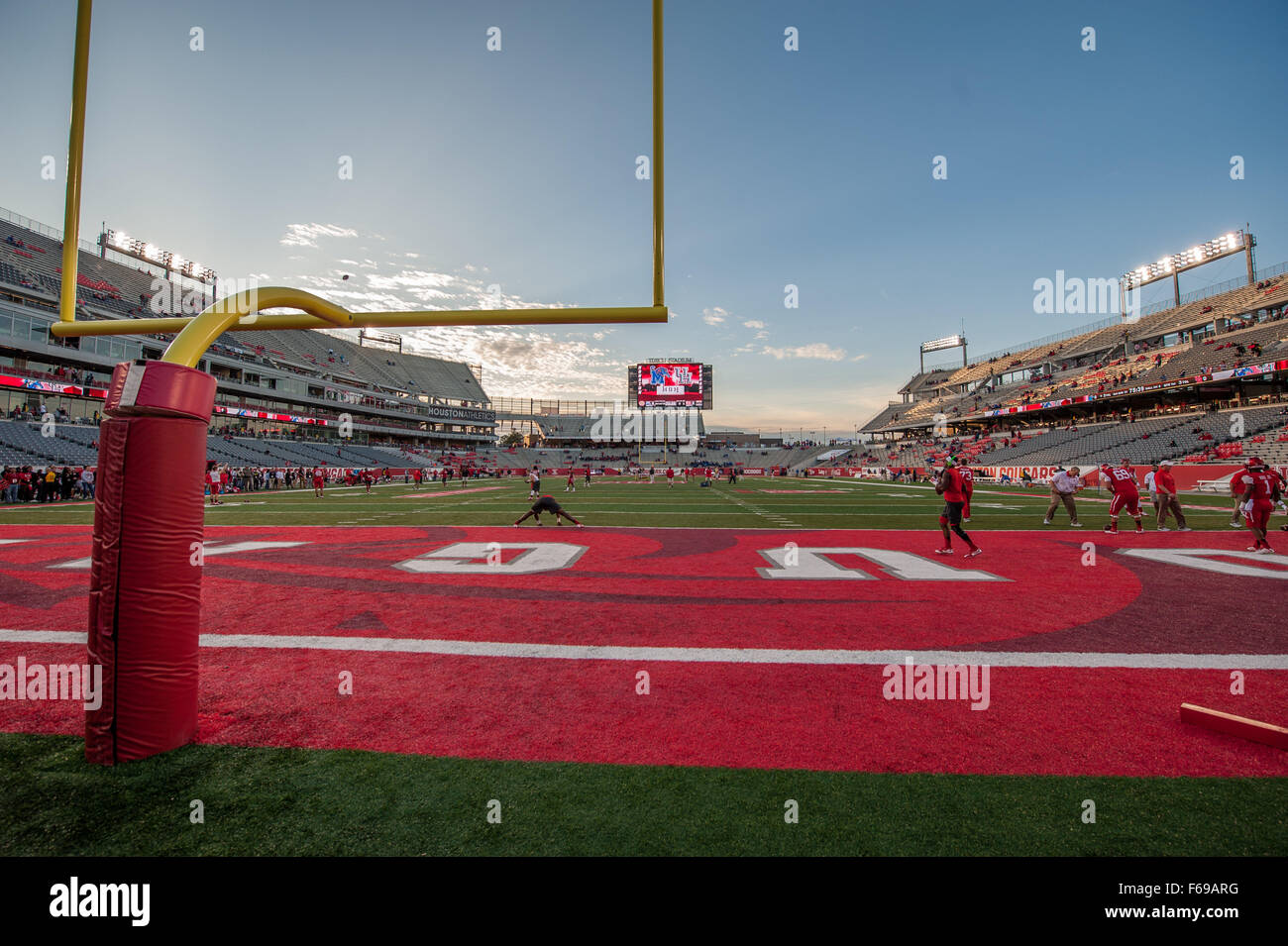 Houston, TX, USA. 14th Nov, 2015. A field level view of TDECU Stadium ...