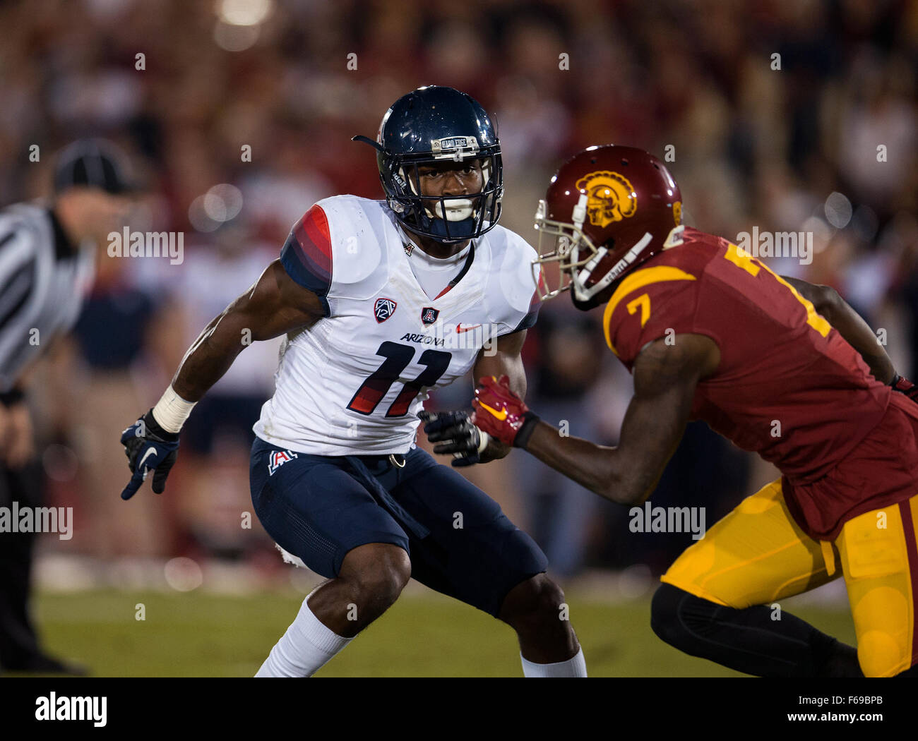 Los Angeles, CA, USA. 07th Nov, 2015. Arizona Wildcats cornerback (11 ...