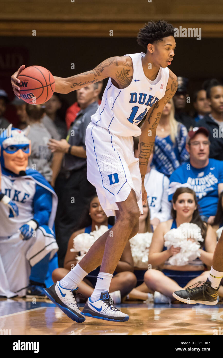 Durham, NC, USA. 14th Nov, 2015. Duke Blue Devils guard Brandon Ingram ...