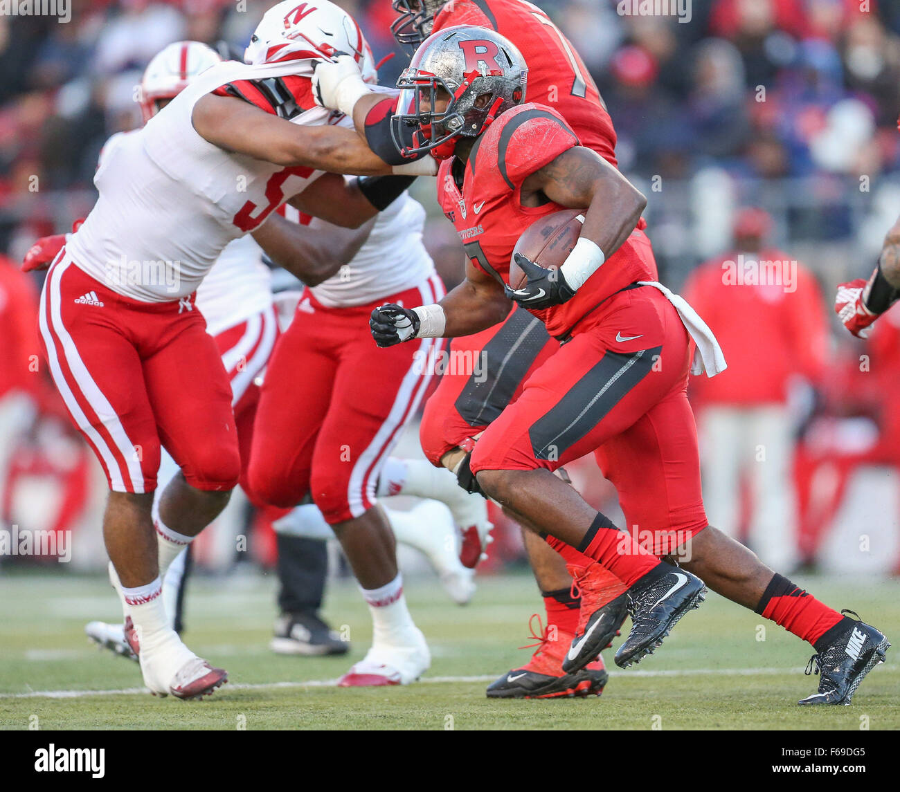 Rutgers scarlet knights running back robert martin 7 hi-res stock ...