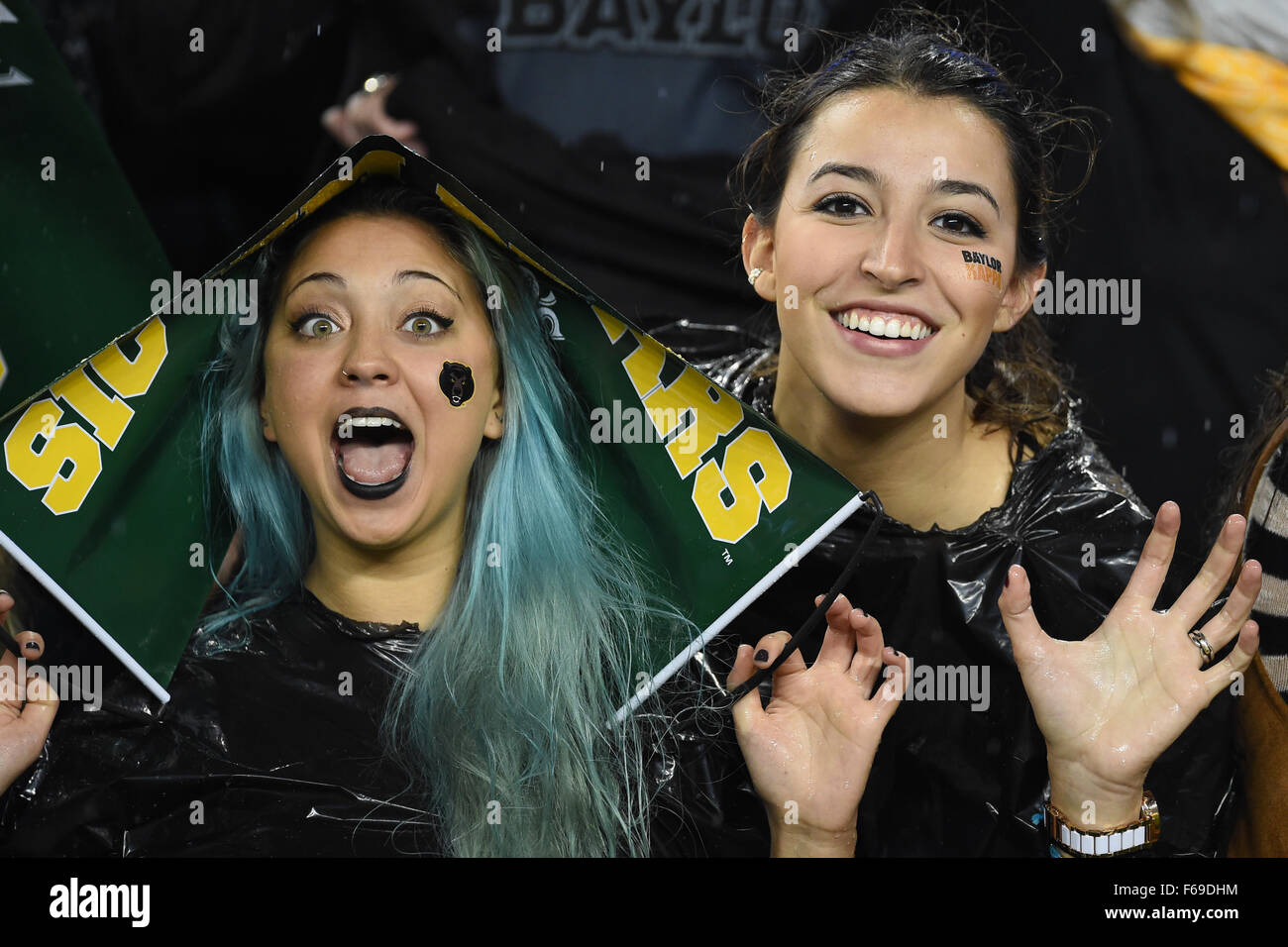 November 14, 2015: Baylor Bears fans during during the 1st half of the ...