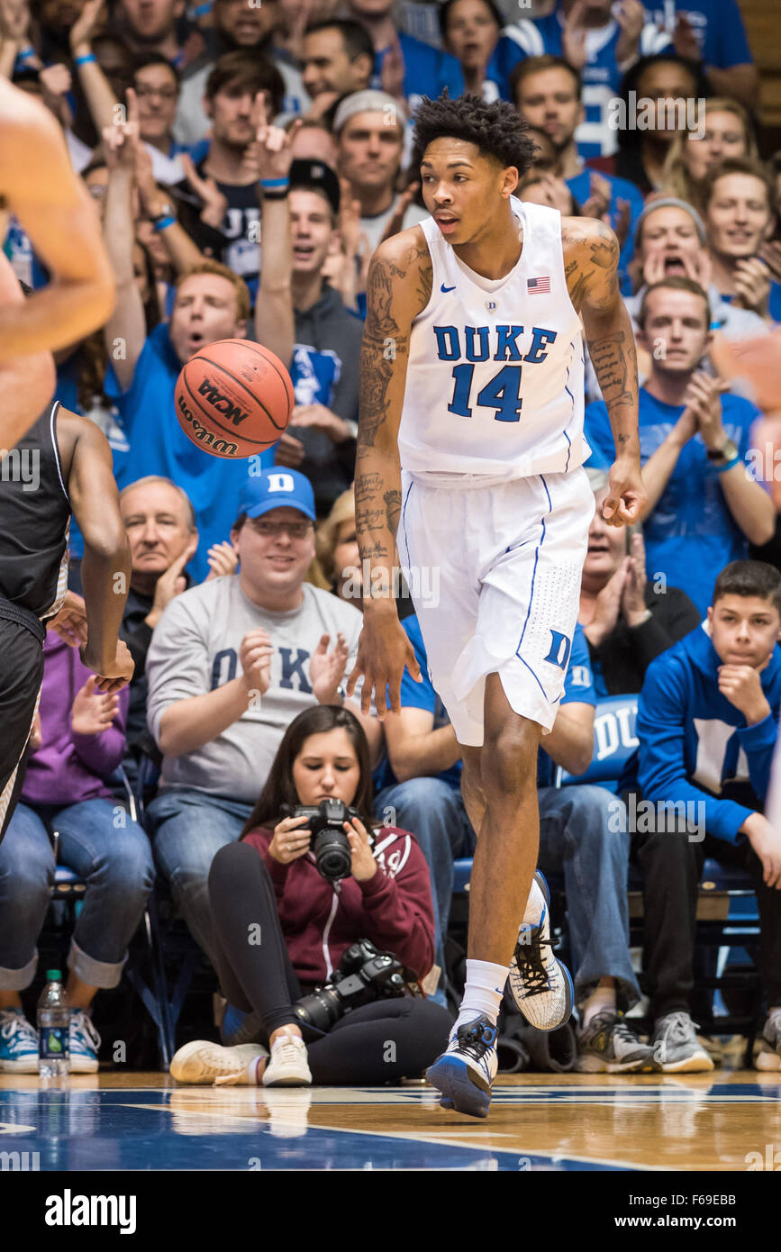 Durham, NC, USA. 14th Nov, 2015. Duke Blue Devils guard Brandon Ingram ...