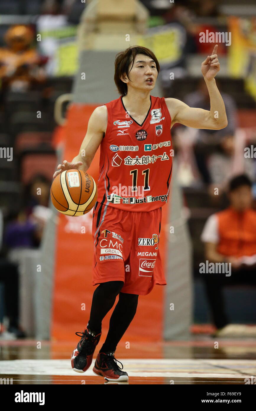 Funabashi Arena, Chiba, Japan. 14th Nov, 2015. Fumio Nishimura (Jets ...