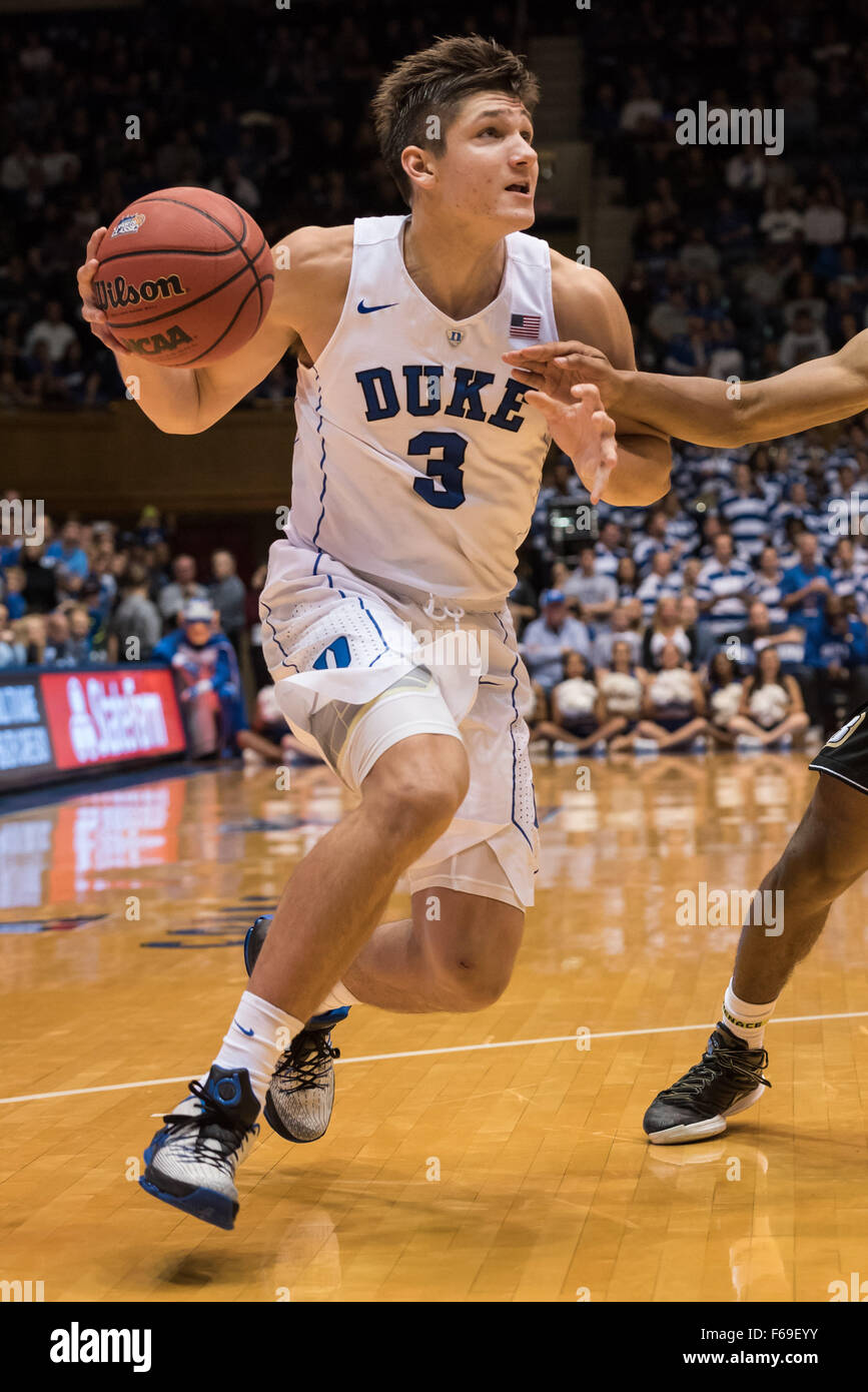 Durham, NC, USA. 14th Nov, 2015. Duke Blue Devils guard Grayson Allen ...