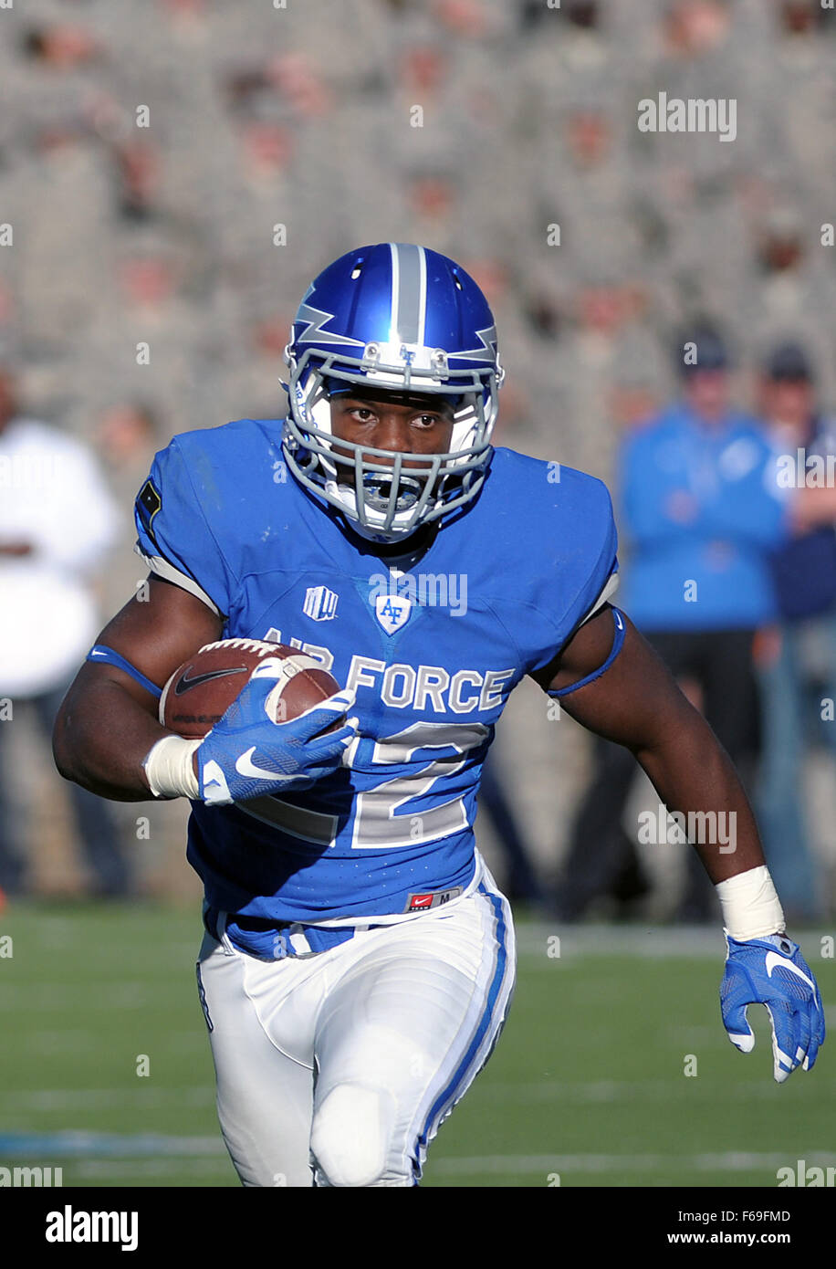 Colorado Springs, Colorado, USA. 14th Nov, 2015. Air Force running back ...