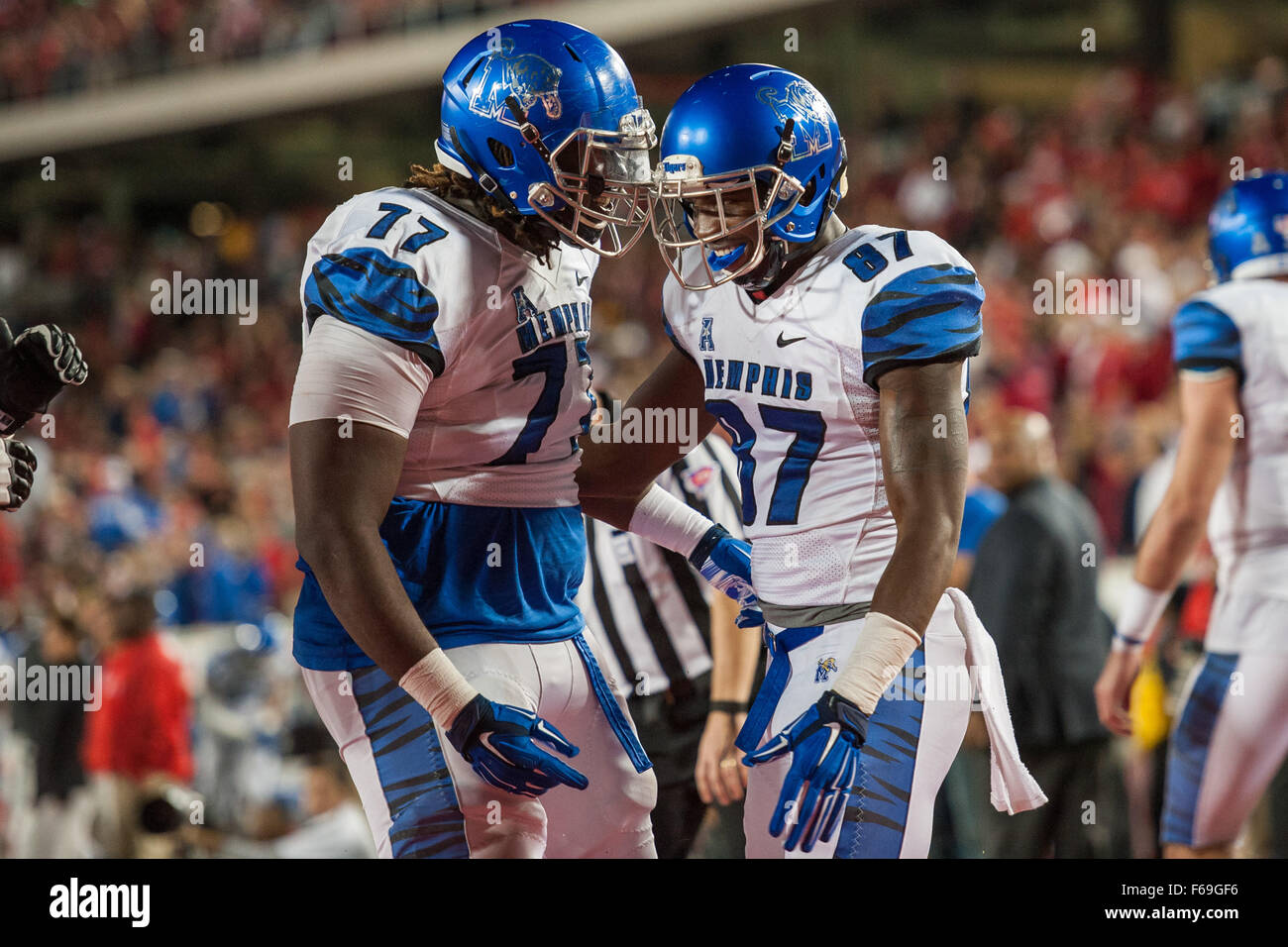 Houston, TX, USA. 14th Nov, 2015. Memphis Tigers wide receiver Tevin ...