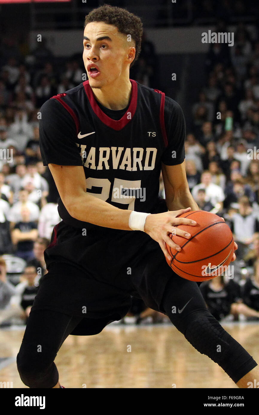 November 14, 2015; Providence, RI, USA; Harvard Crimson guard Corey ...