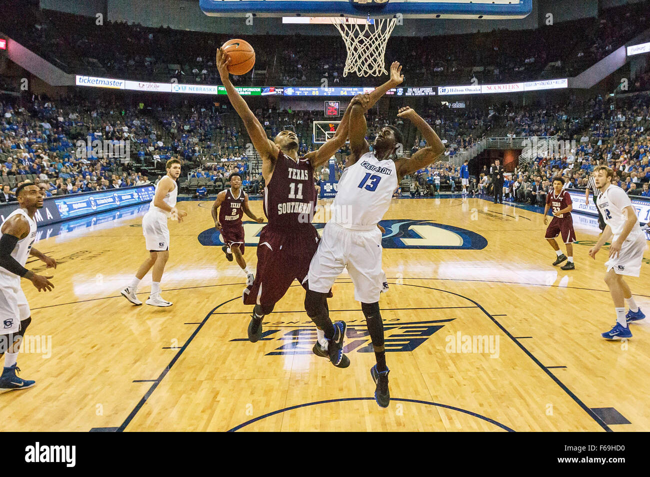 Omaha, NE USA. 14th Nov, 2015. Texas Southern Tigers forward Malcolm ...