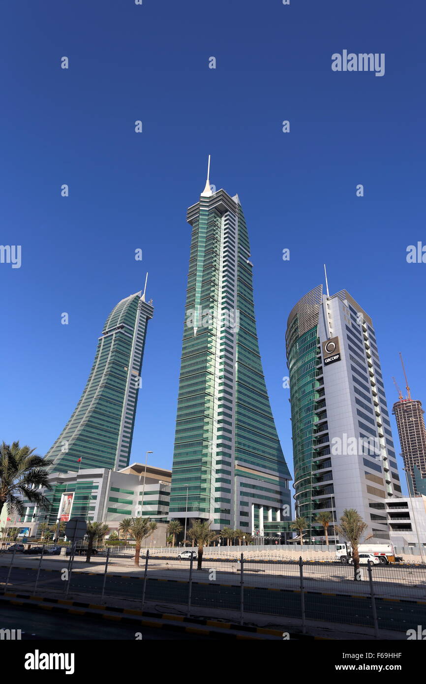 Financial Harbour towers, Manama, Kingdom of Bahrain Stock Photo - Alamy