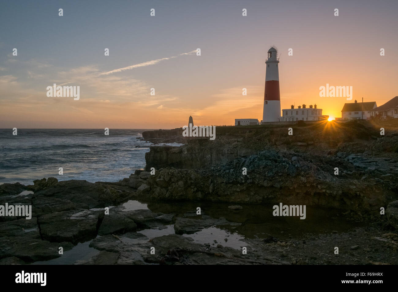 Portland Bill Lighthouse is a functioning lighthouse at Portland Bill ...