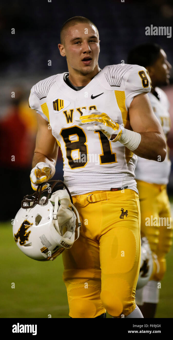 San Diego, California, USA. 14th Nov, 2015. Wyoming Cowboys WR #81 ...