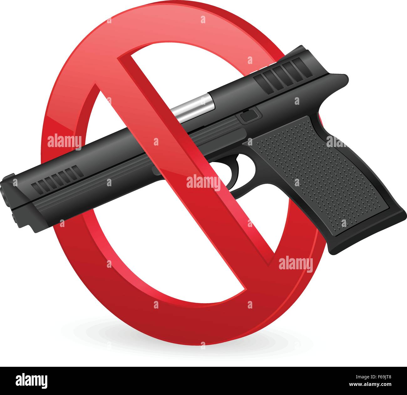 No weapon sign on a white background Stock Vector Image & Art - Alamy