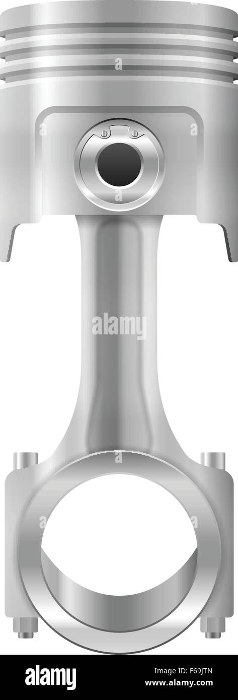Piston on a white background Stock Vector Image & Art - Alamy