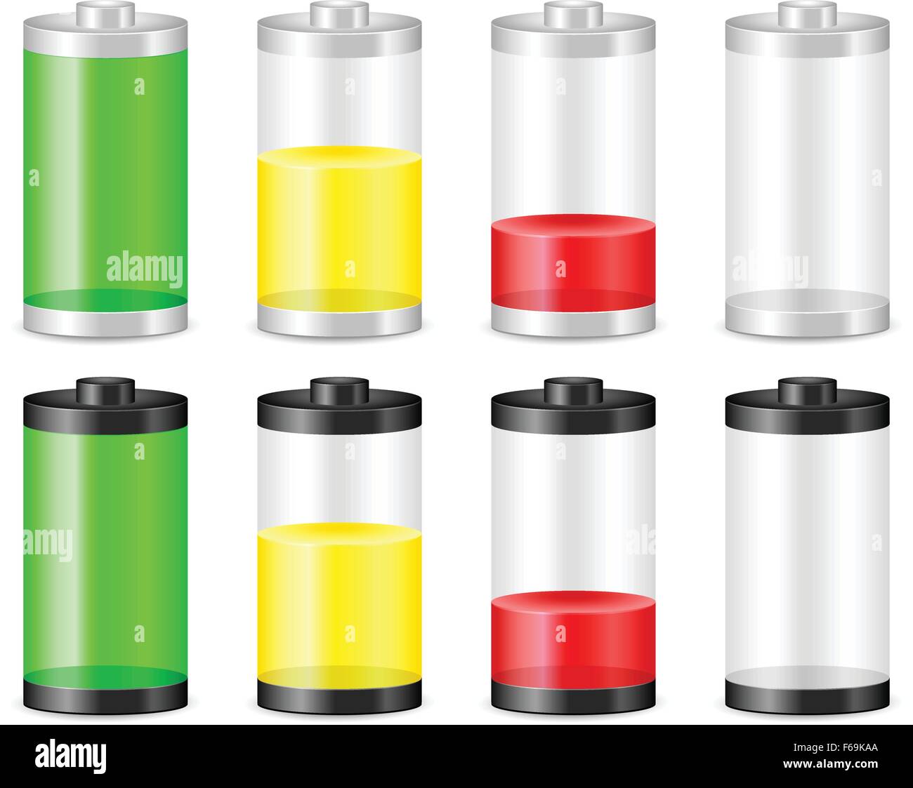 Battery with the level of charge. Vector illustration Stock Vector ...