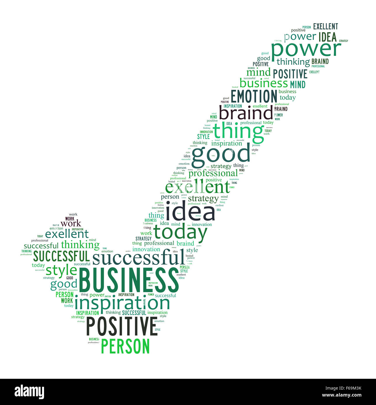 Successful business illustration word cloud concept Stock Photo - Alamy