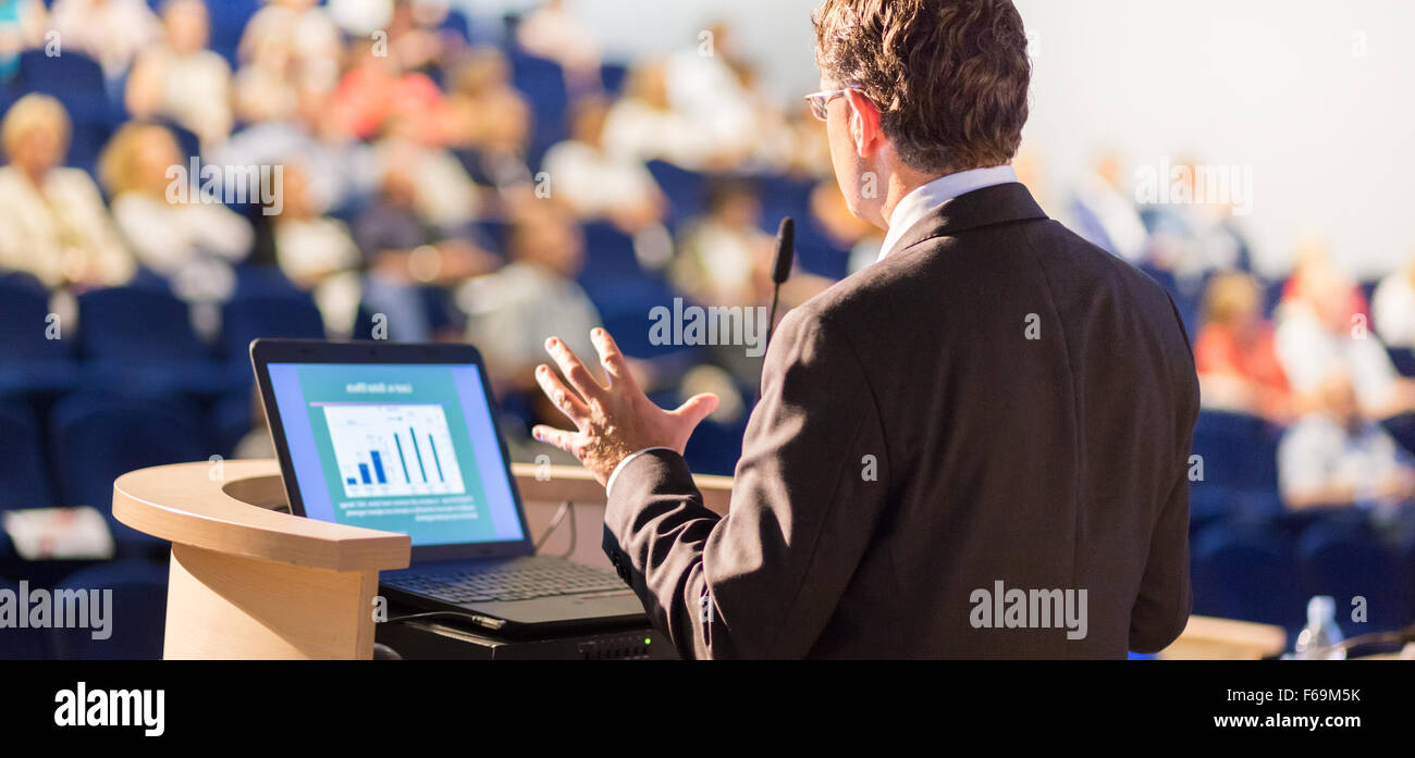 Speaker at Business Conference and Presentation Stock Photo - Alamy