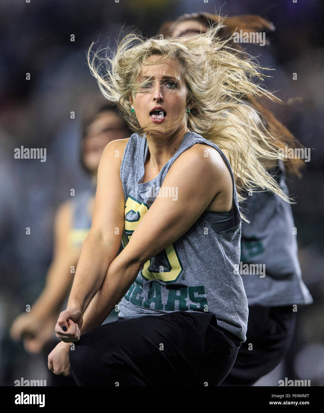 Waco, Texas, USA. 14th Nov, 2015. Baylor Bears dance squad perform ...