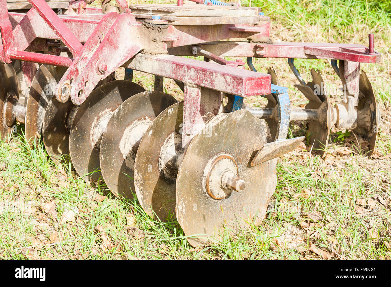 Tool for agriculture: part of the agricultural disc harrow machinery ...