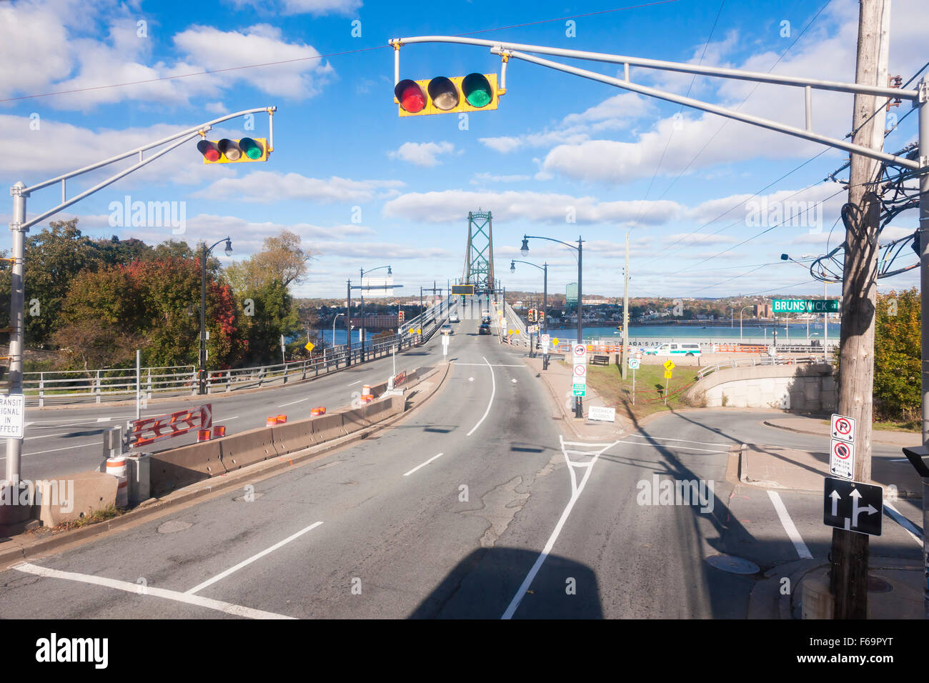 A. Murray MacKay Bridge linking the Halifax Peninsula with Dartmouth ...