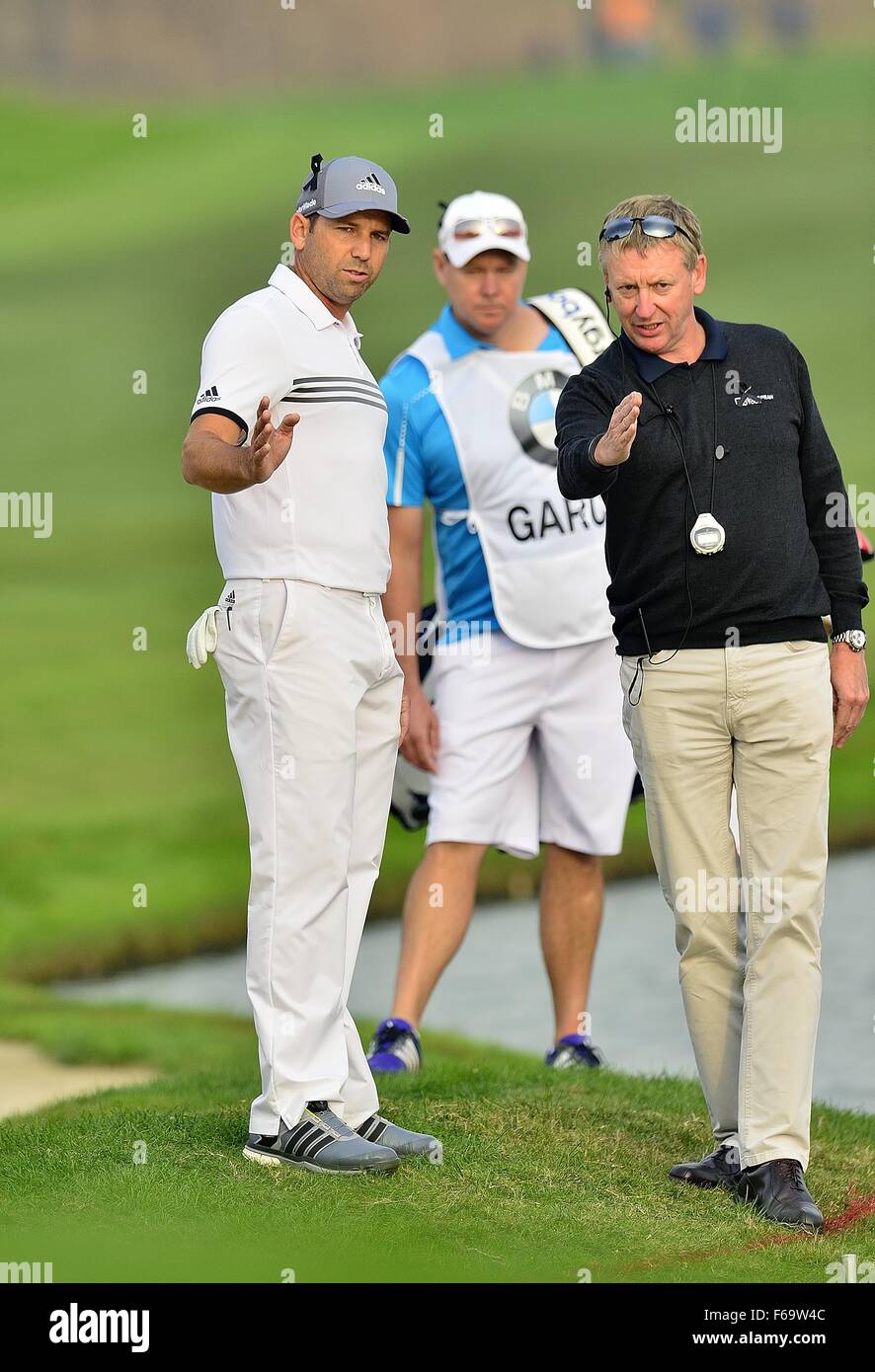 Shanghai, China. 15th Nov, 2015. SERGIO GARCIA of Spain with European ...