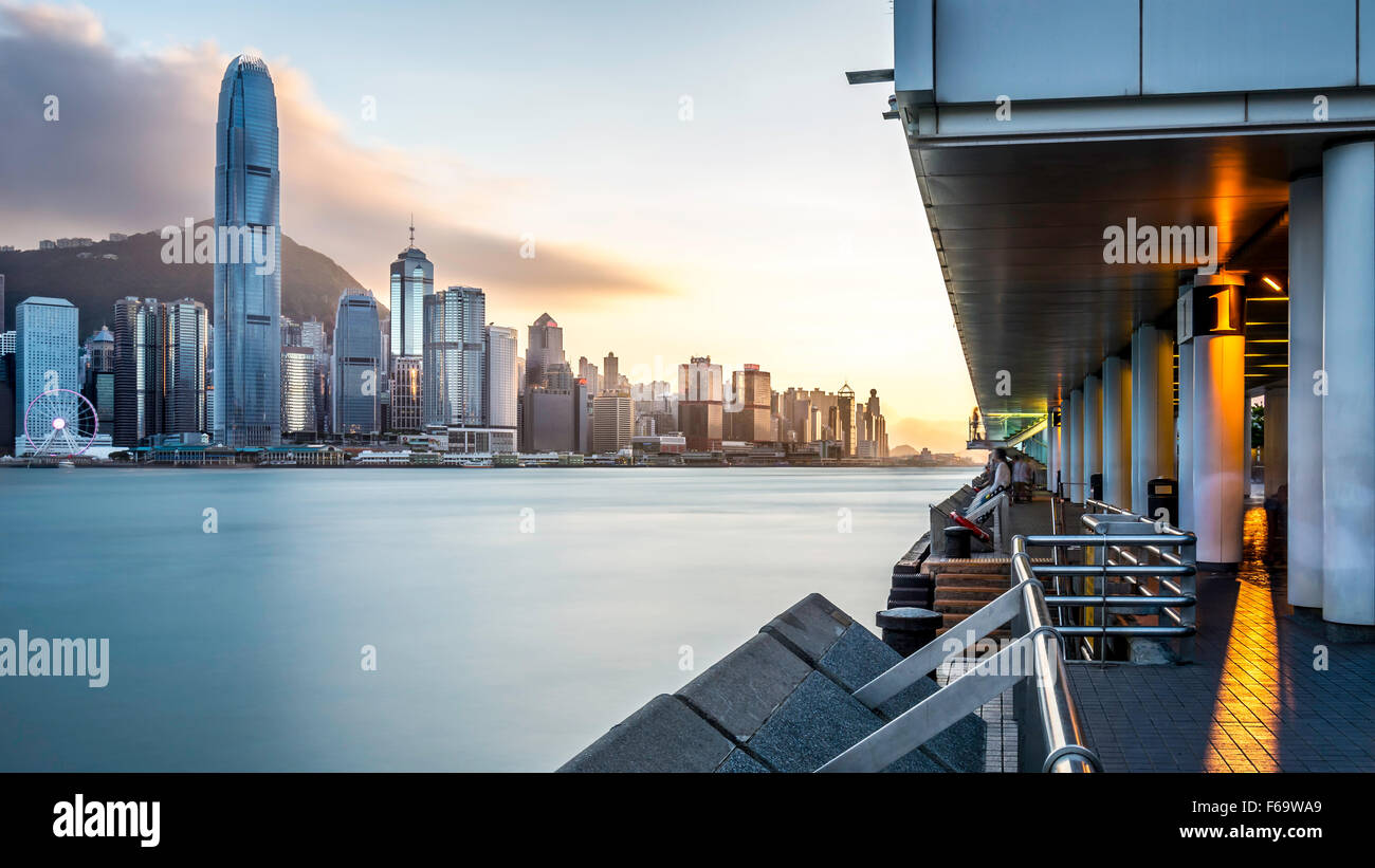 Hong Kong view from Tsim Sha Tsui Stock Photo - Alamy