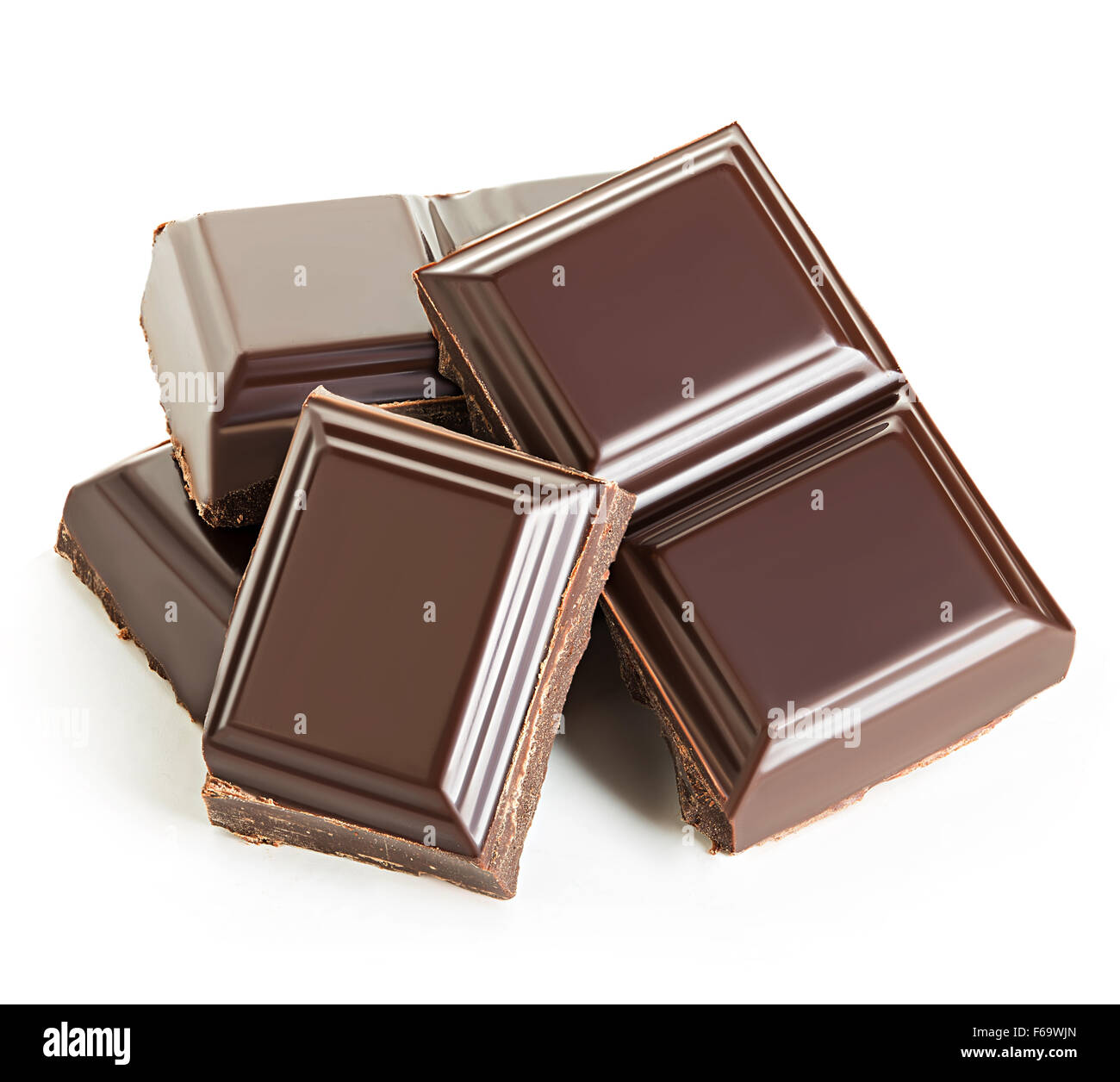 Chocolate isolated on white background Stock Photo - Alamy