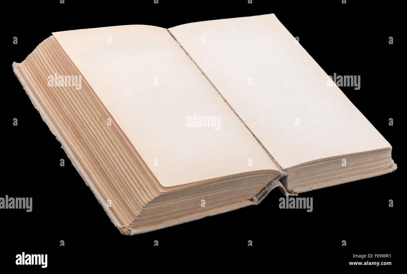 Open book with empty leaves Stock Photo - Alamy