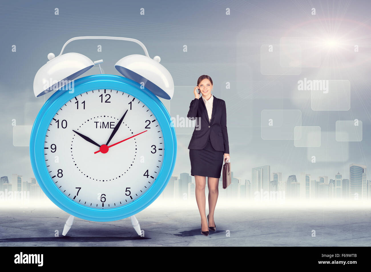 Talking clock hi-res stock photography and images - Alamy