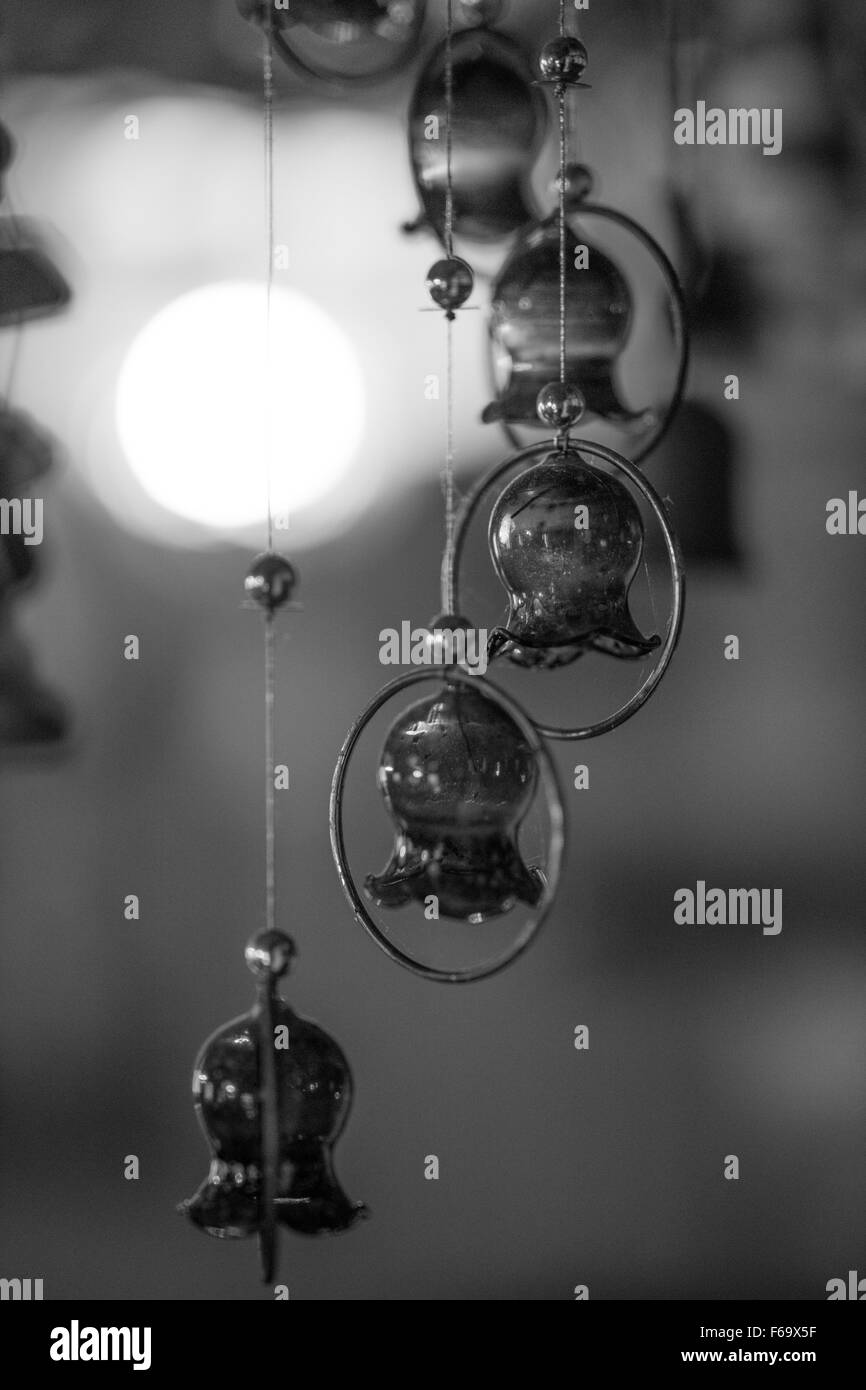 Small hanging bell Black and White Stock Photos & Images - Alamy