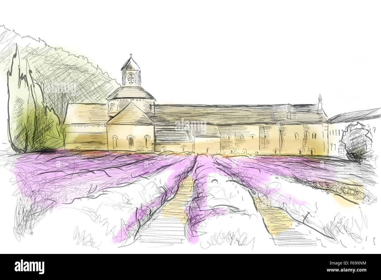 Monasteries of the Cistercian in France Stock Photo - Alamy
