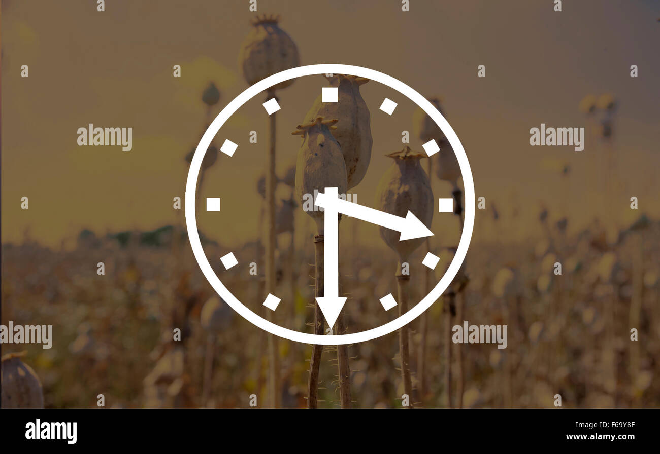 Abstract clocks half past three Stock Photo - Alamy