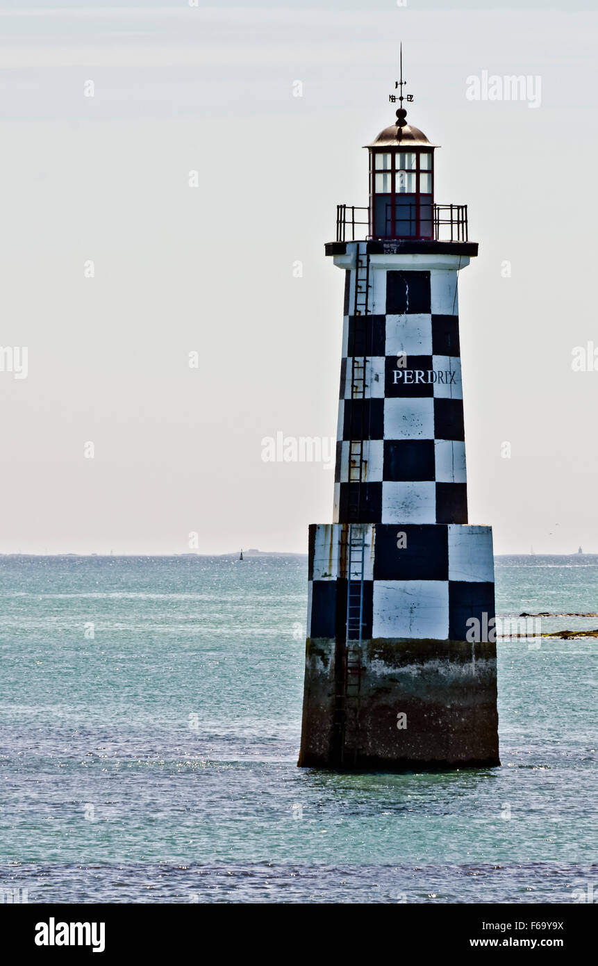 Perdrix lighthouse Loctudy Brittany France Stock Photo - Alamy
