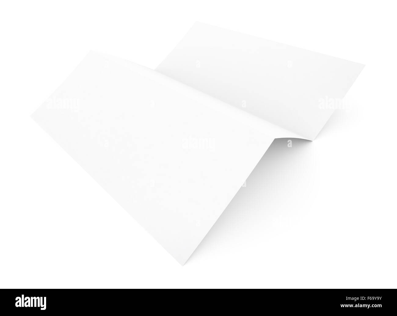 Blank paper booklet on white background Stock Photo - Alamy